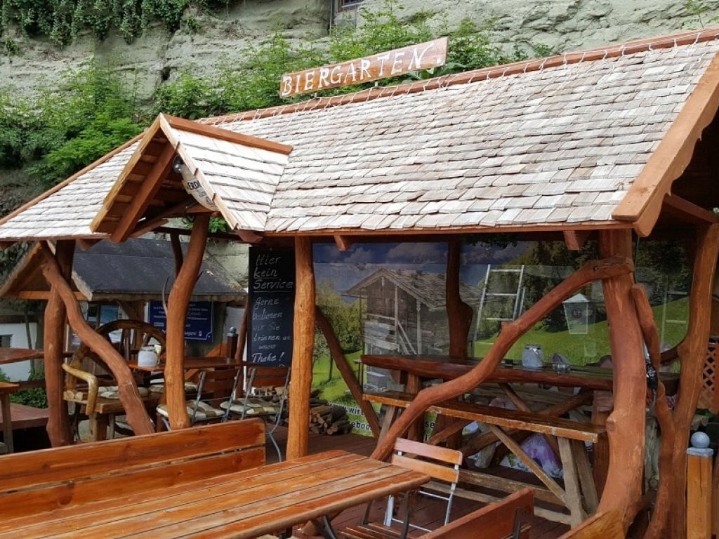 500 | 300 Rustic Timber Log Pavilion - Out of the Woods Gazebos