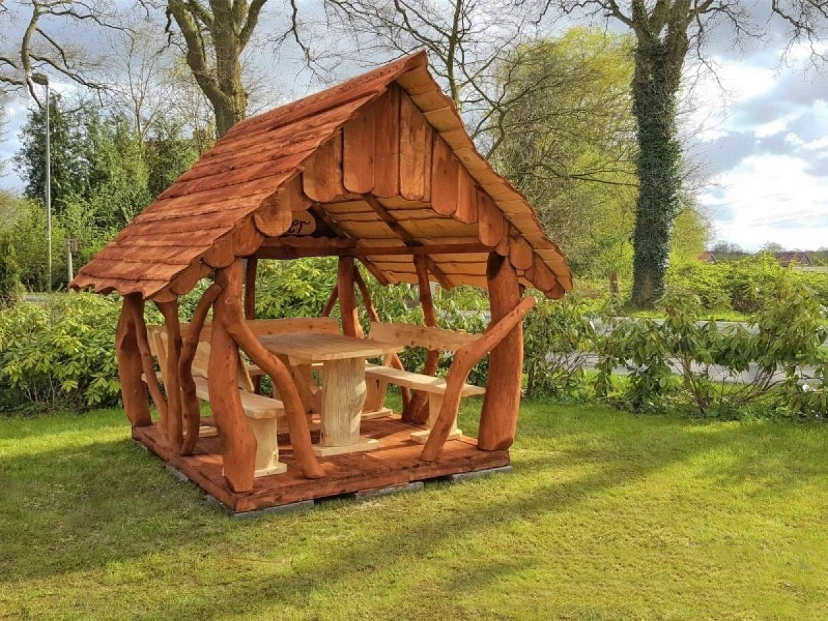 200 | 250 Rustic Timber Log Gazebo - Out of the Woods Gazebos